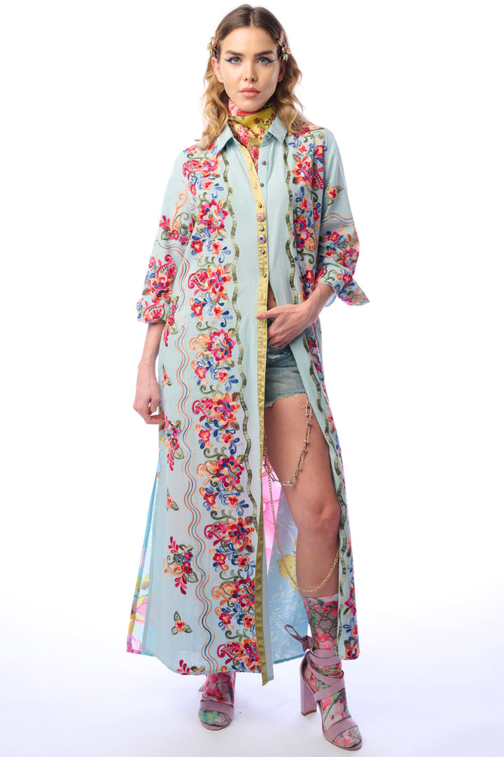 Beauty Mark Maxi Duster – Aratta LLC.
